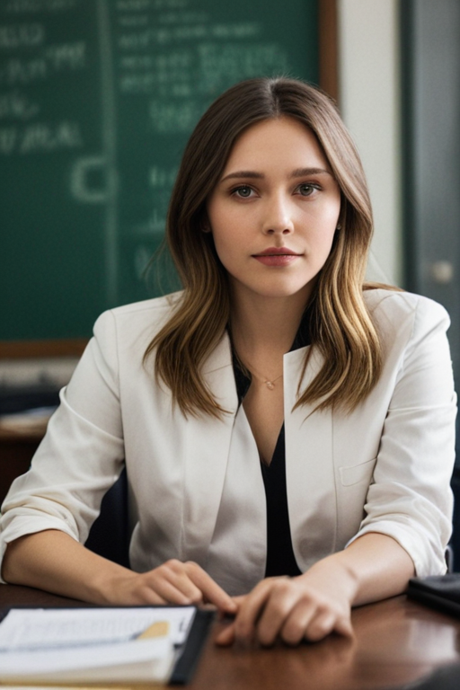 Elizabeth Olsen as secretary