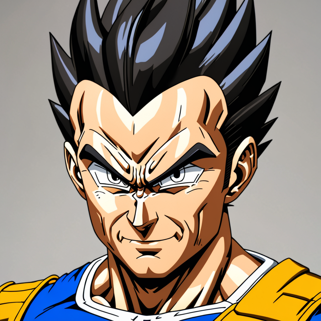 create realistic rich vegeta