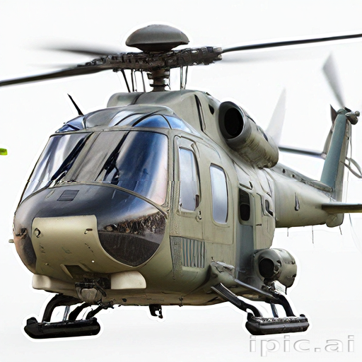 Military Helicopter with Advanced Features Ready for Tactical Operations