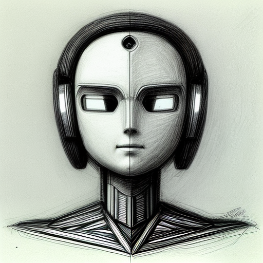 humanoid robot drawing