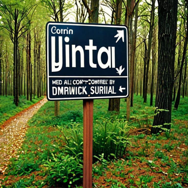 jintai is a name on a sign space surreal art