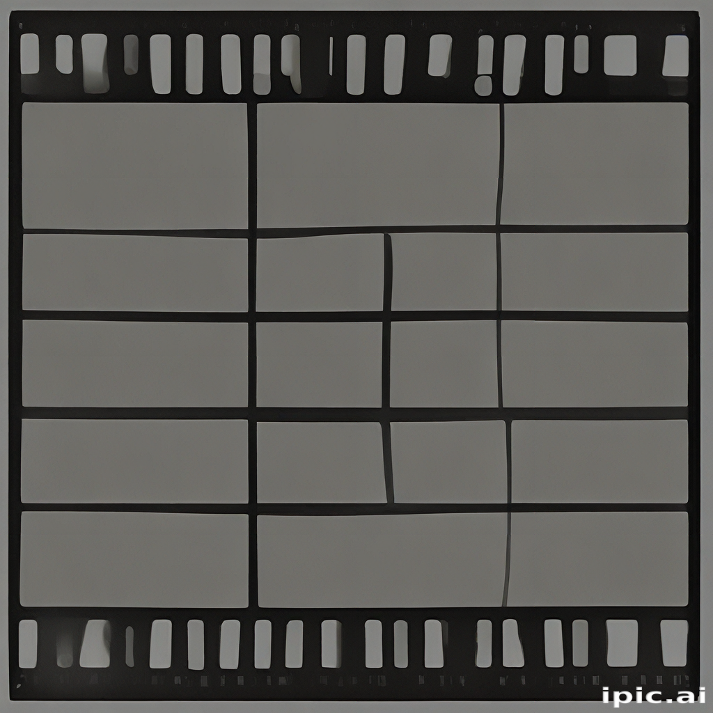 Empty Film Strip with Multiple Frames Ready for Creative Photography ...