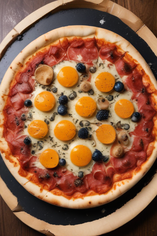 put the solar system on a pizza