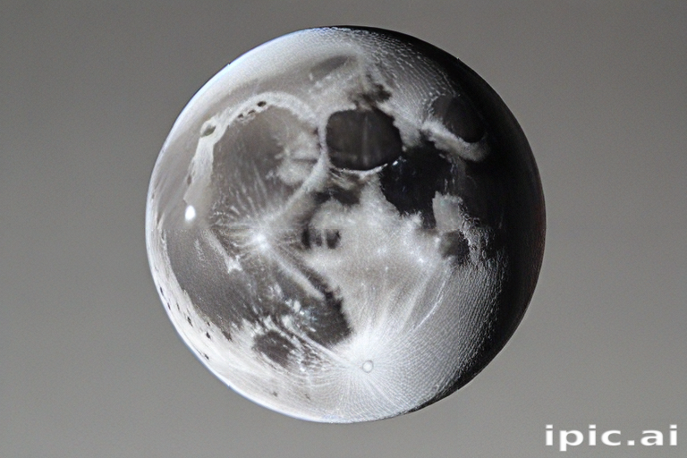 Intricate Textures and Details of a Moon-Like Celestial Sphere in Space