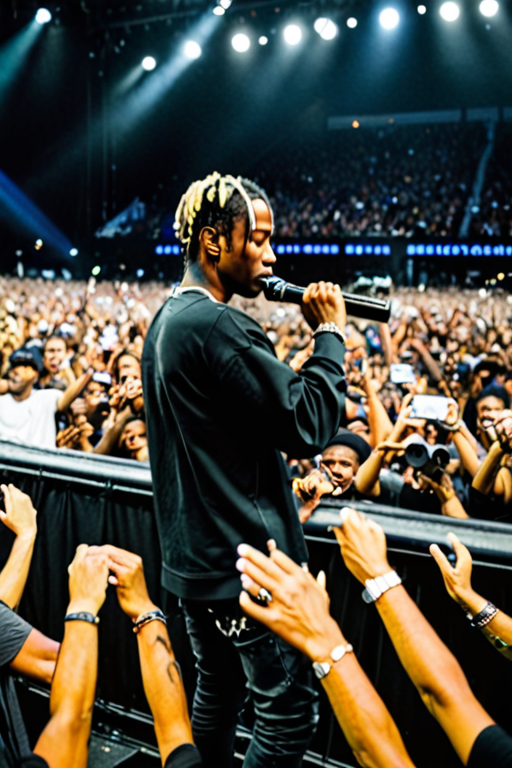 giant travis scott concert
