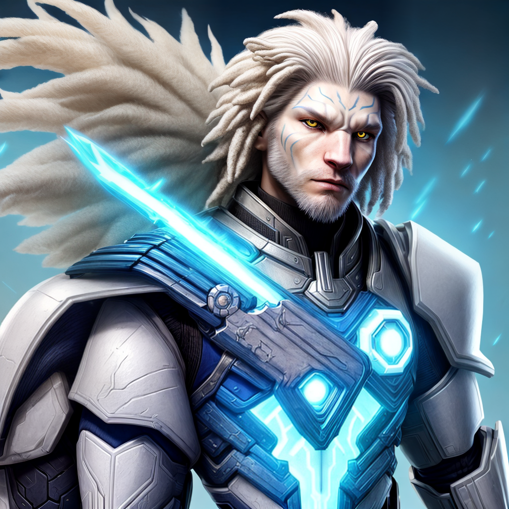 4k-a-close-up-of-a-male white-lion--trending-in-art-station--video-game ...