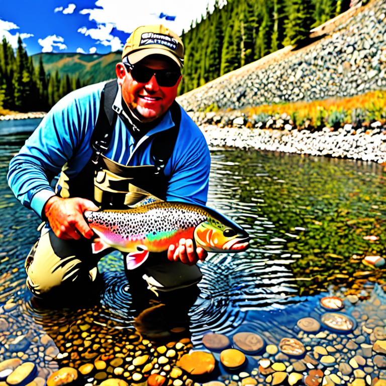 high mountain trout fishing pig