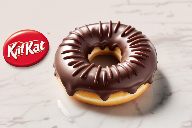 Delicious Kiit Kat Chocolate Donut Treat with Tempting Frosting and Sprinkles