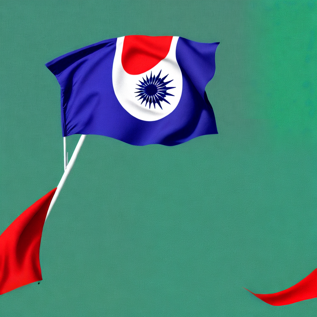 India-USA flag vector