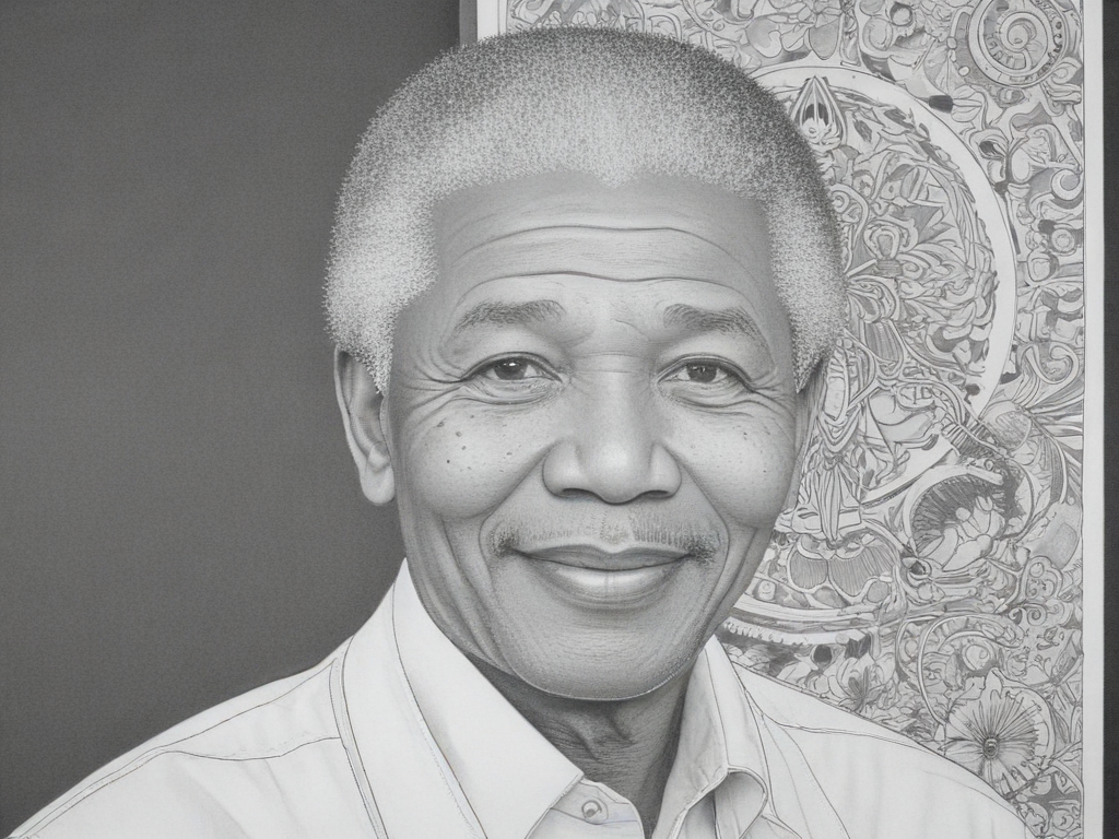 mandela coloring page