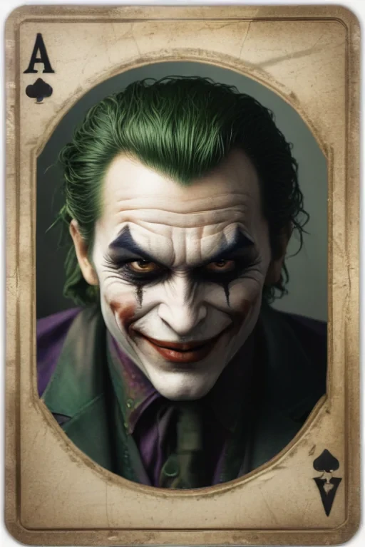The Joker: The Ace of Spades in a Sinister Playing Card Design.