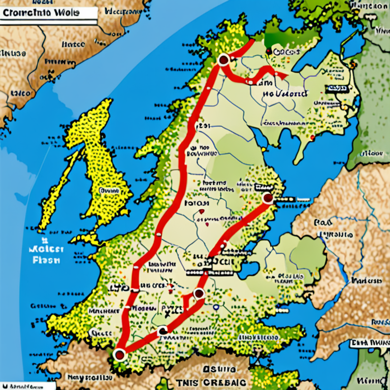 wales on a map like london underground
