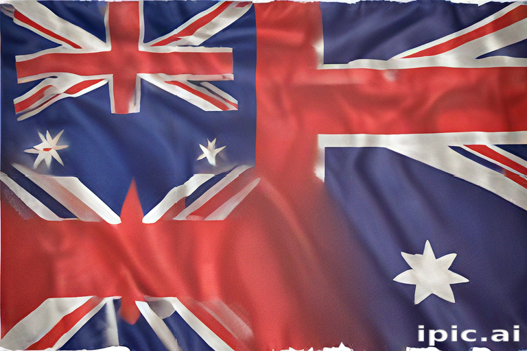 Dual Representation of Australia: The Union Jack and Southern Cross Flags