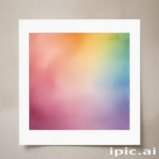 Vibrant Watercolor Gradient Blending Warm and Cool Colors in Harmony