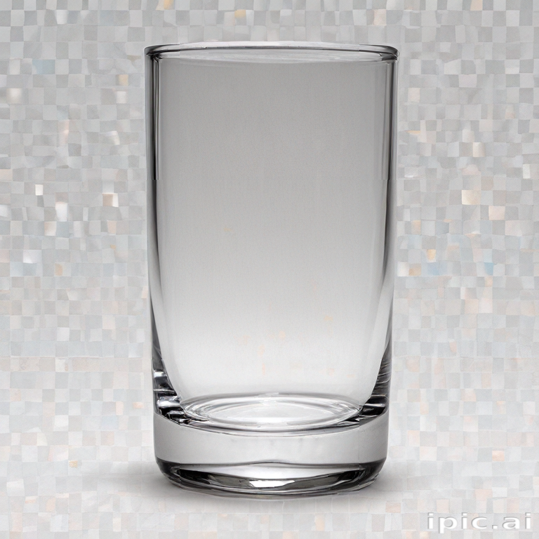 Elegant and Minimalist Clear Glass with a Smooth, Simple Design