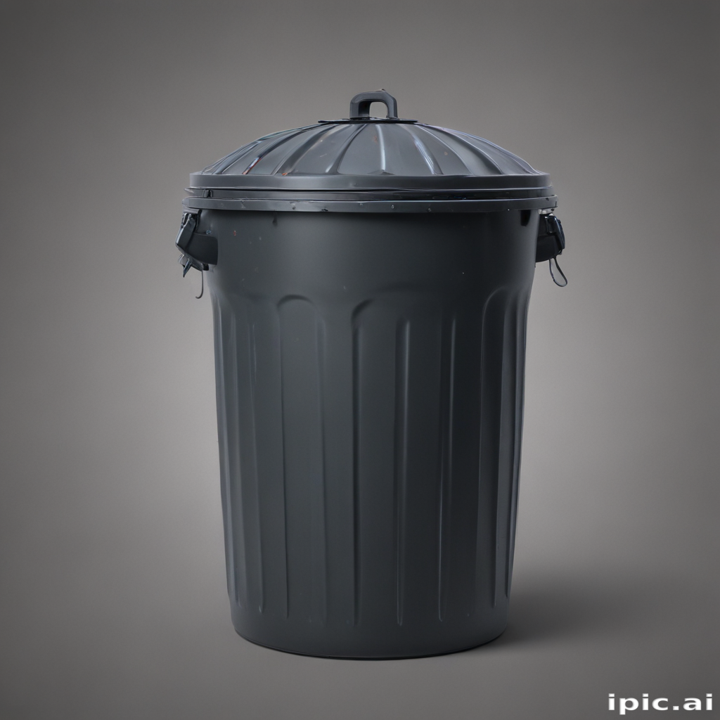 Simple Gray Trash Can: A Practical Solution for Waste Management Needs