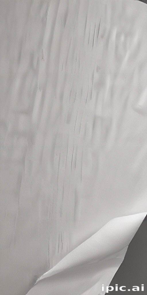 Abstract Texture of Crumpled White Paper with Subtle Creases and Shadows