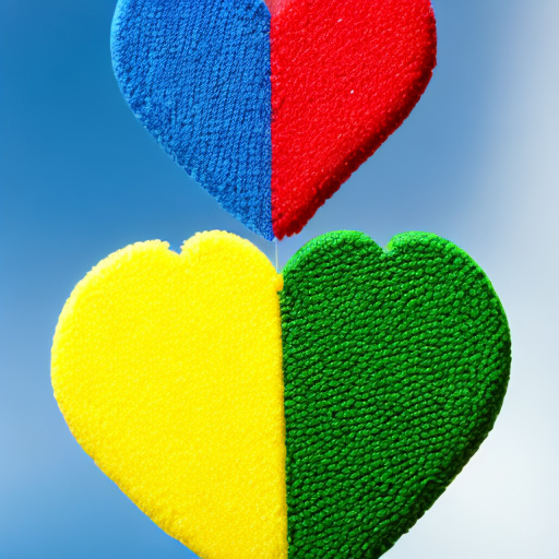 logo health insurance heart yellow green
