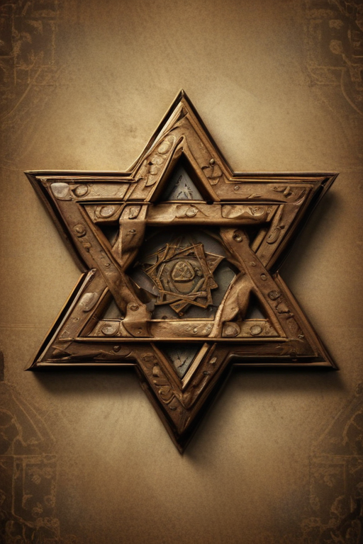 Intricate Design of a Star Symbol with Historical and Cultural Significance