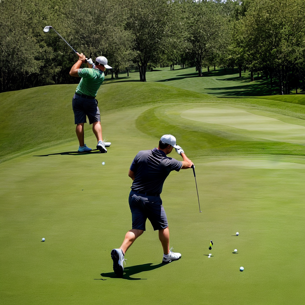 shrek playing golf with jesus