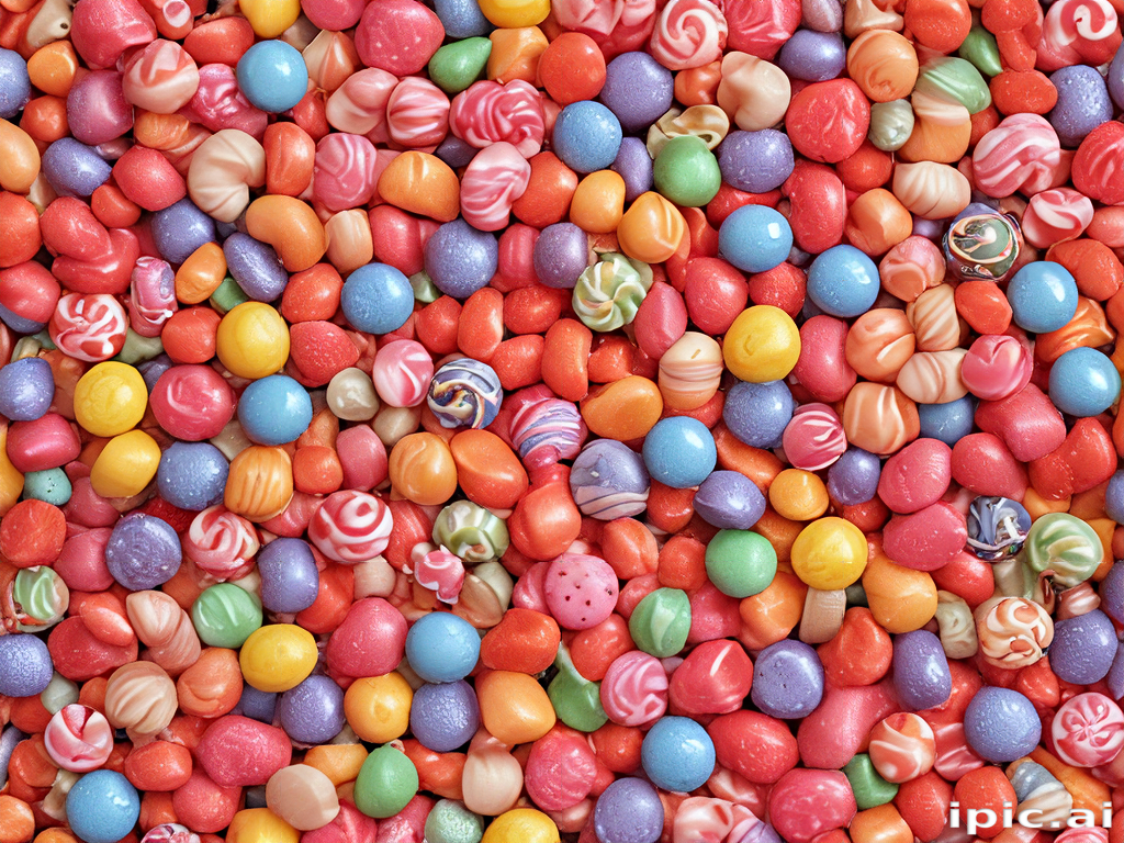 A Colorful Assortment of Brightly Colored Candy and Sweet Treats.