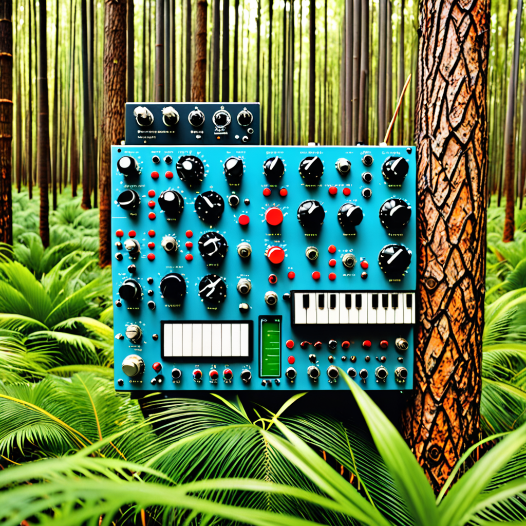 cosmic palm trees forest modular synthesizer