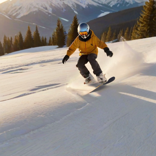 Snowboarder Performing an Impressive Jump Against a Stunning Mountain ...