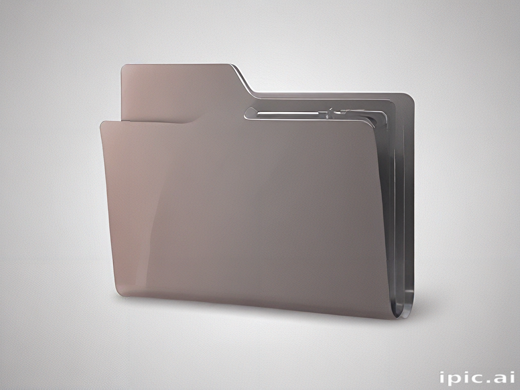 Stylish and Modern Gray Folder Design for Organizing Important ...