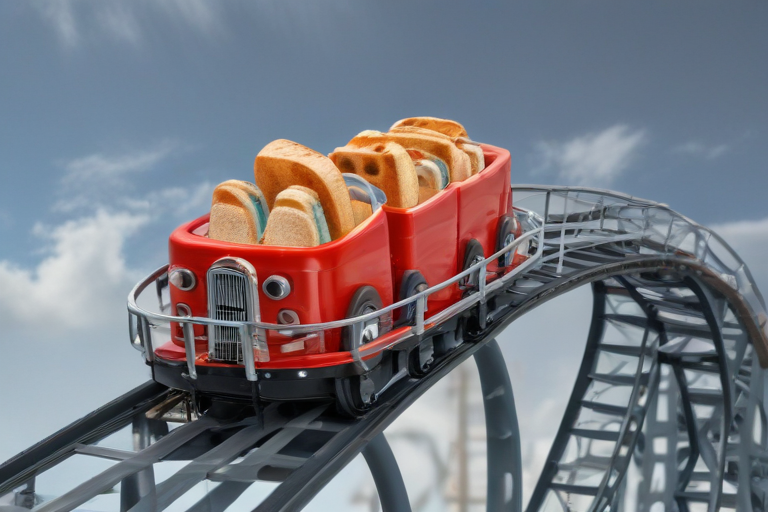 toaster themed roller coaster
