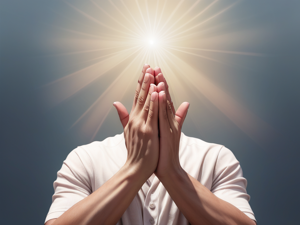 Embracing Light: A Symbolic Representation of Hope and Spiritual Awakening