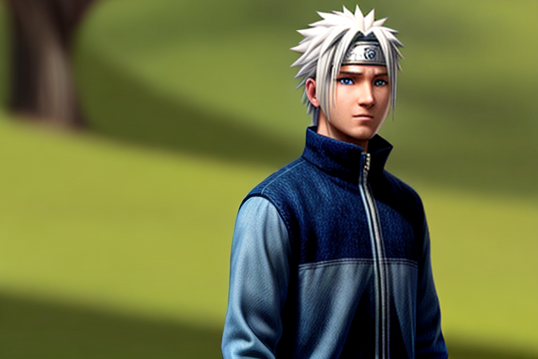 white haired naruto