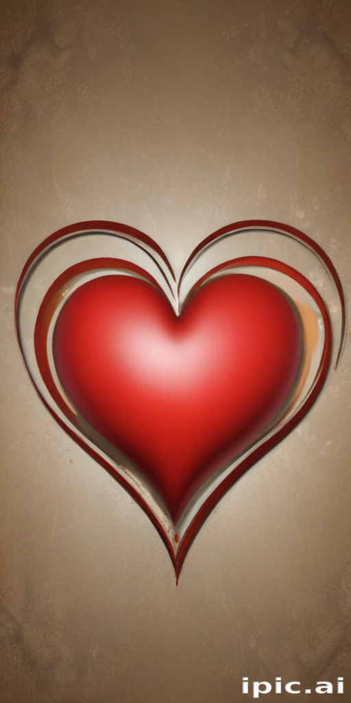 A Beautifully Designed Three-Dimensional Heart Symbolizing Love and ...
