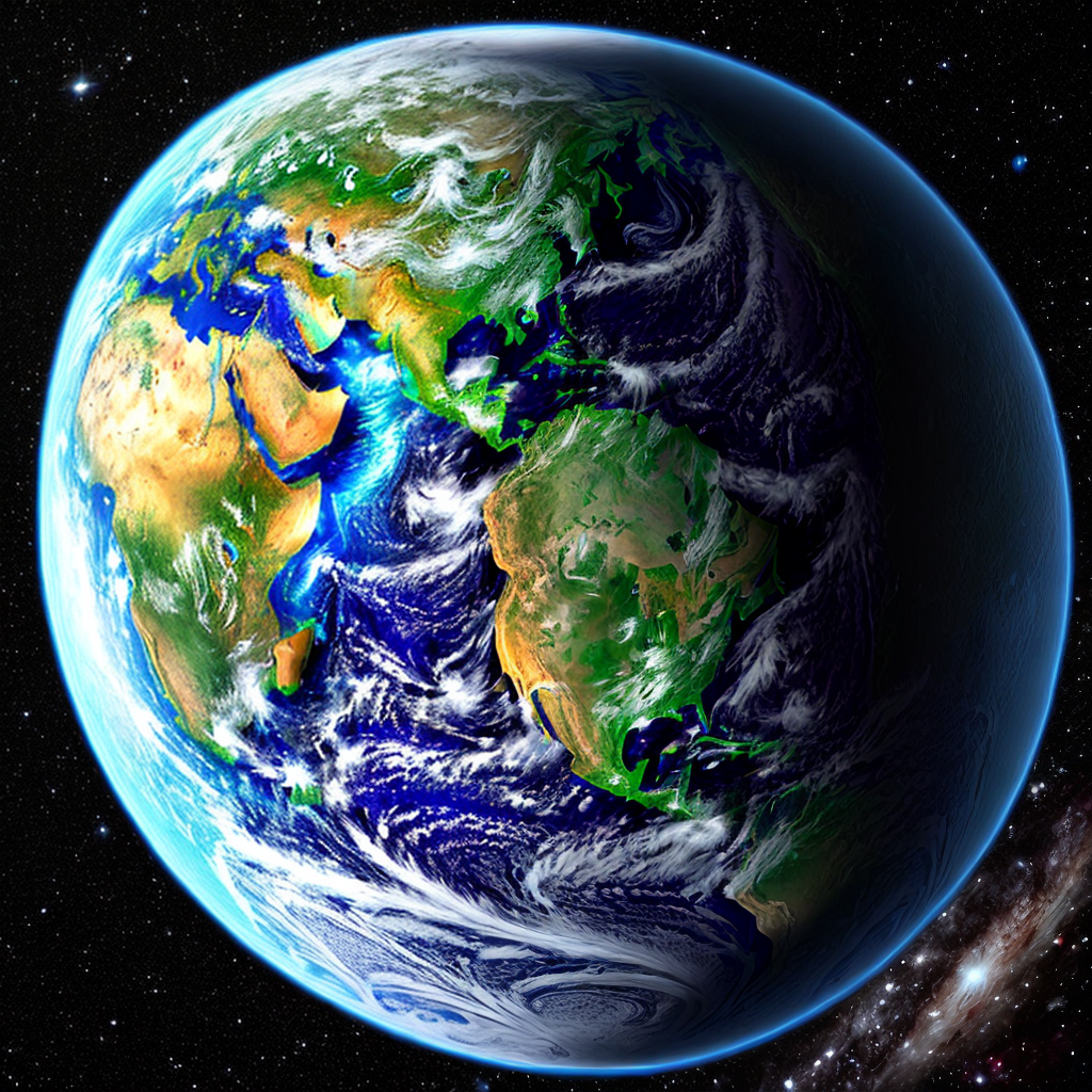 Moon colliding with Earth