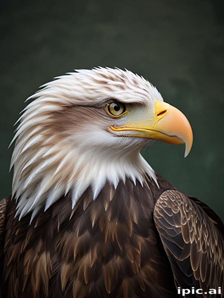 Majestic Bald Eagle with Striking Features and Intense Gaze Captured ...