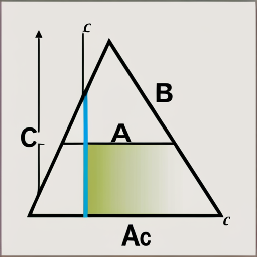 a right triangle with sides labeled a, b, and c, and angle A marked