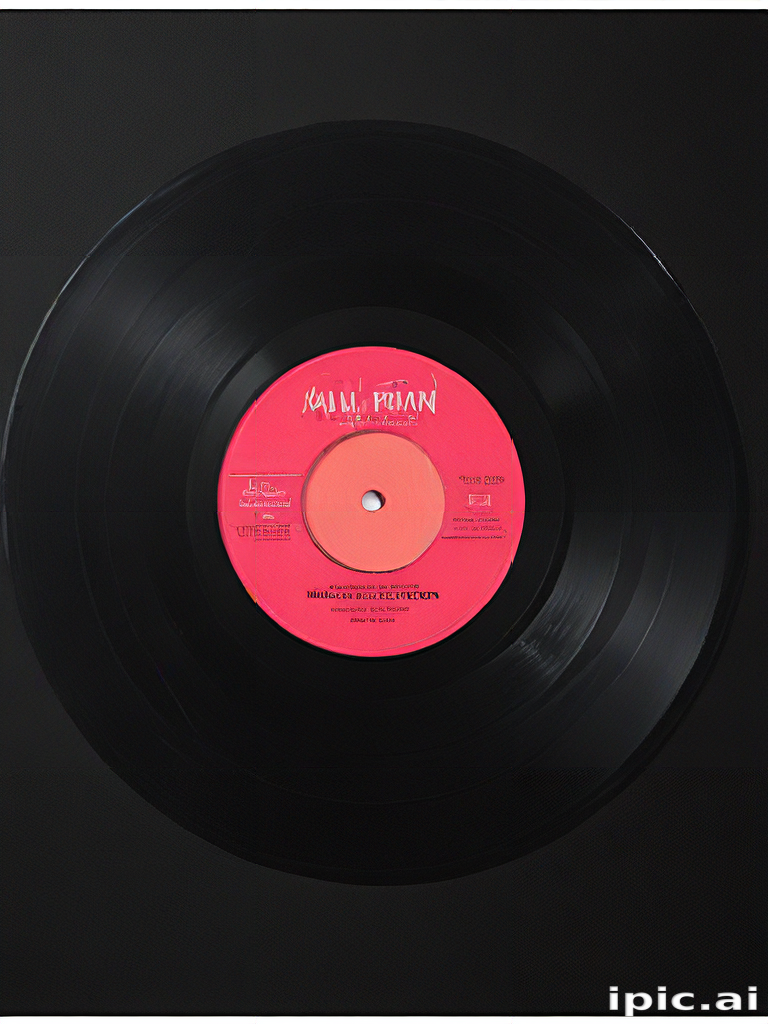 Classic Vinyl Record Featuring Iconic Music from the Past Era