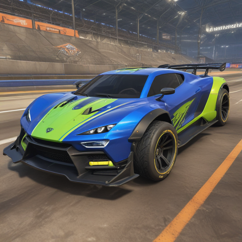 Rocket league car with boost