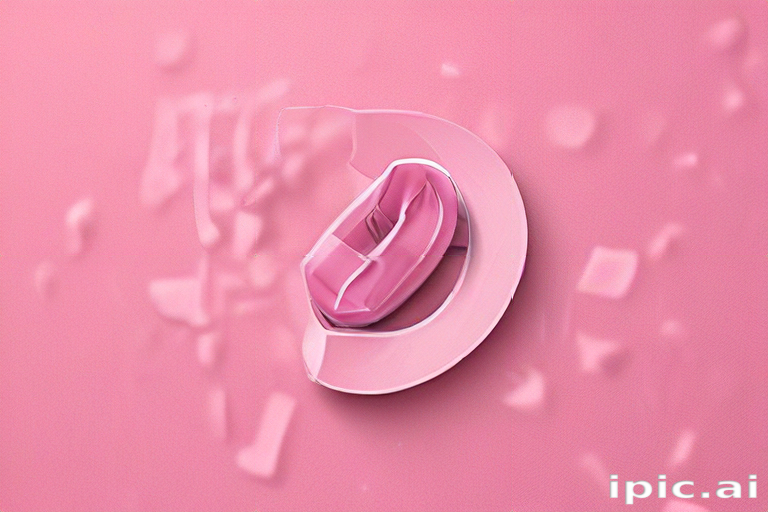 Stylish Pink Circular Design with a Soft Texture and Unique Shape