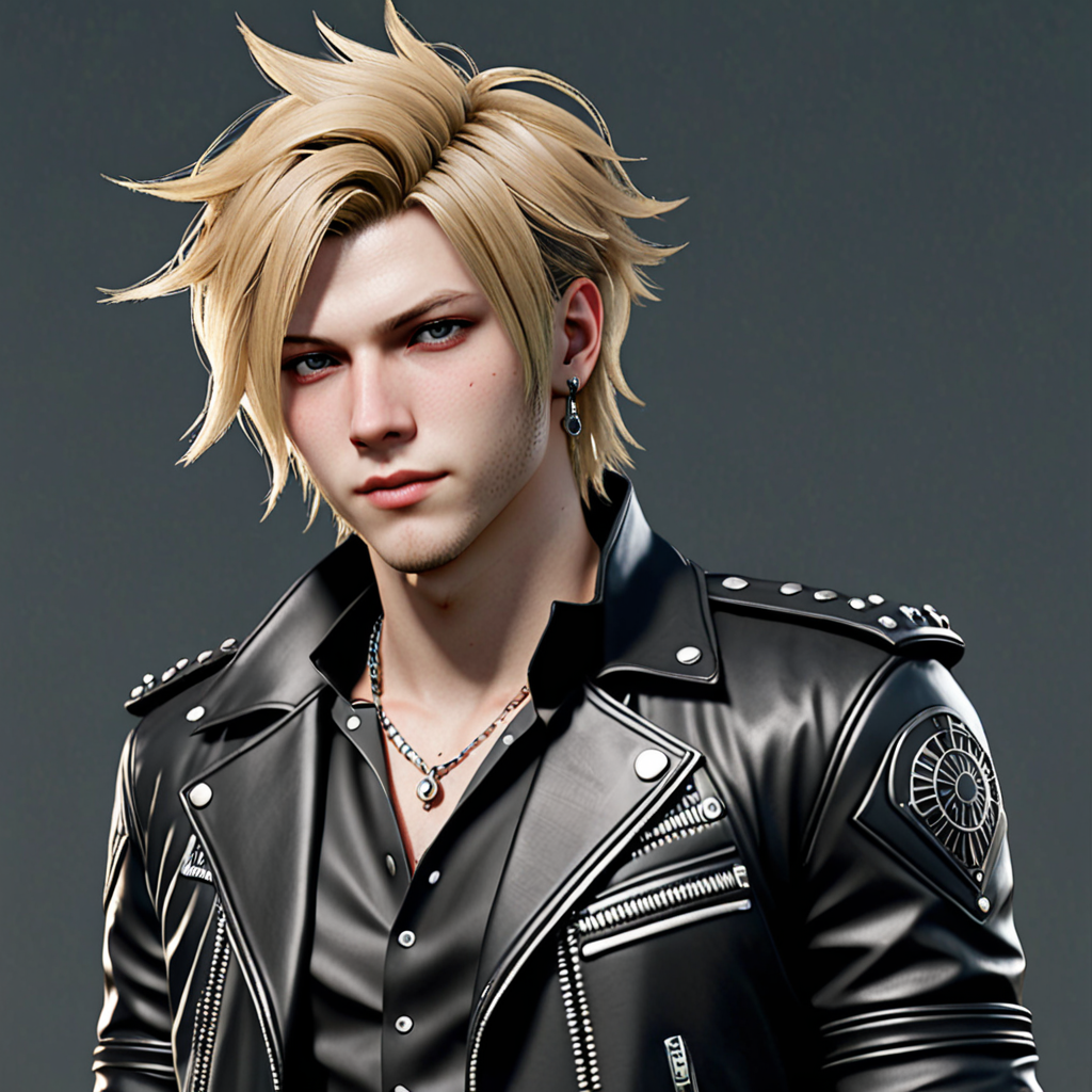 Prompto argentum punk suit