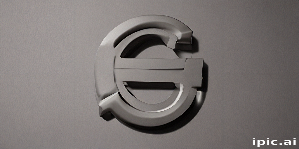 Stylized Gray Letter G Logo Displayed on a Textured Background