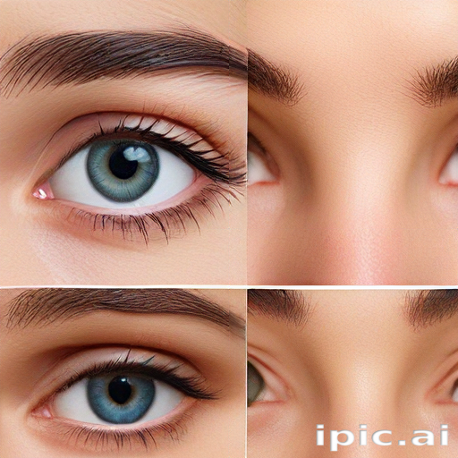 Close-Up Study of Beautiful Eyes Showcasing Unique Colors and Textures