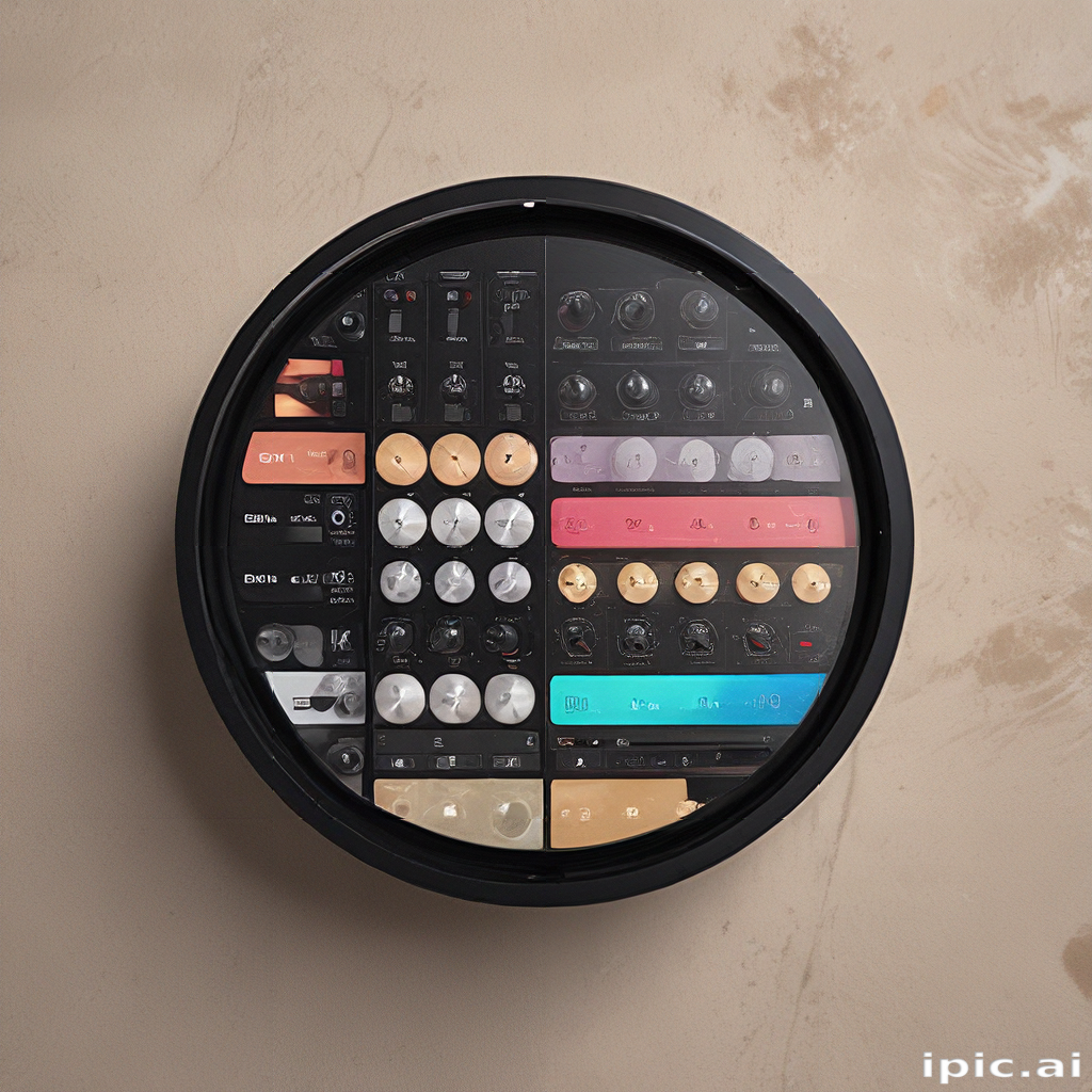 Modern Music Production Interface Showcasing a Range of Control Pads