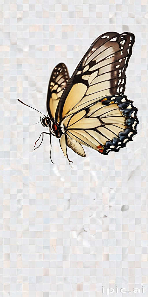Beautiful Butterfly in Flight Against a Soft, Textured Background of ...