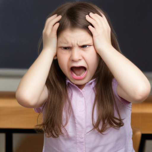 student having tantrum in school