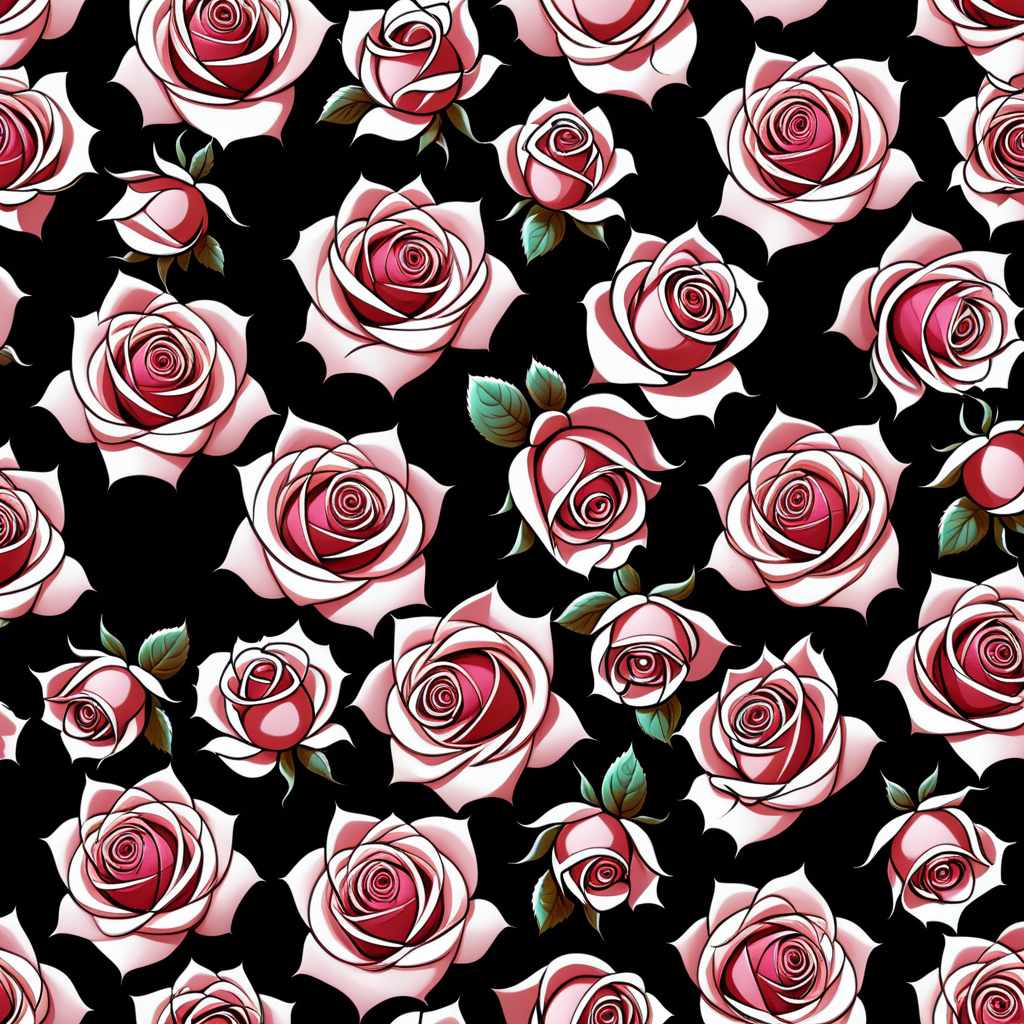 Elegant Border of Red Roses Surrounding a Soft Gray Background