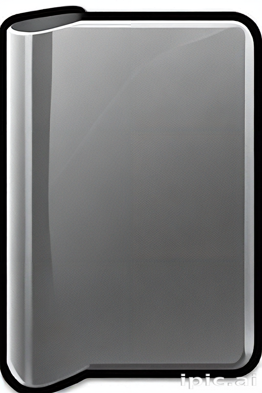 Stylish and Modern Grey Book Cover with a Glossy Finish Design