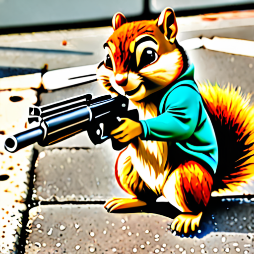 alvin and the chipmunk with a gun