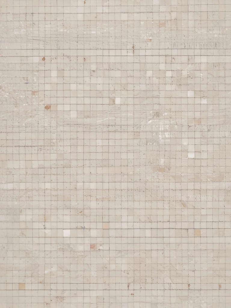 Textured White Mosaic Tile Pattern with Subtle Variations in Color and ...