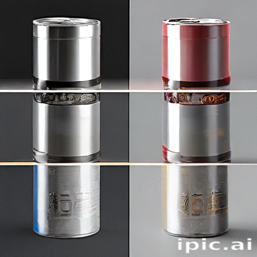 An Artistic Display of Unique Can Designs in Various Metallic Finishes