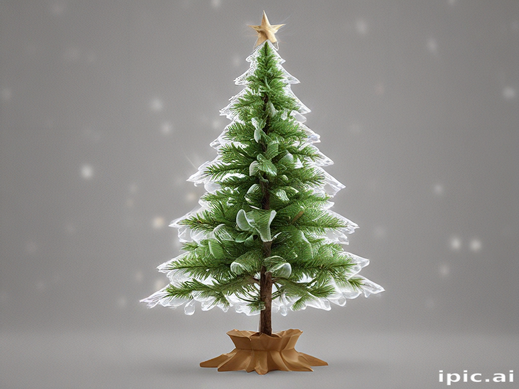 A Beautifully Decorated Christmas Tree with Shimmering Lights and Star ...